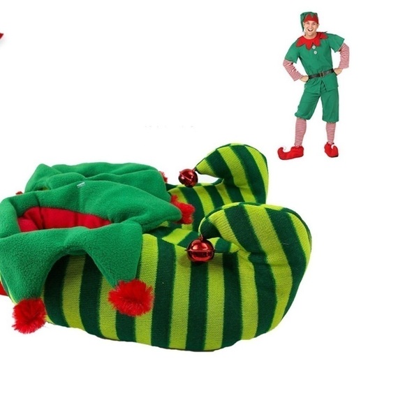 Dan Dee | Shoes | Holiday Unisex Elf Indoor House Shoes With Jingle ...